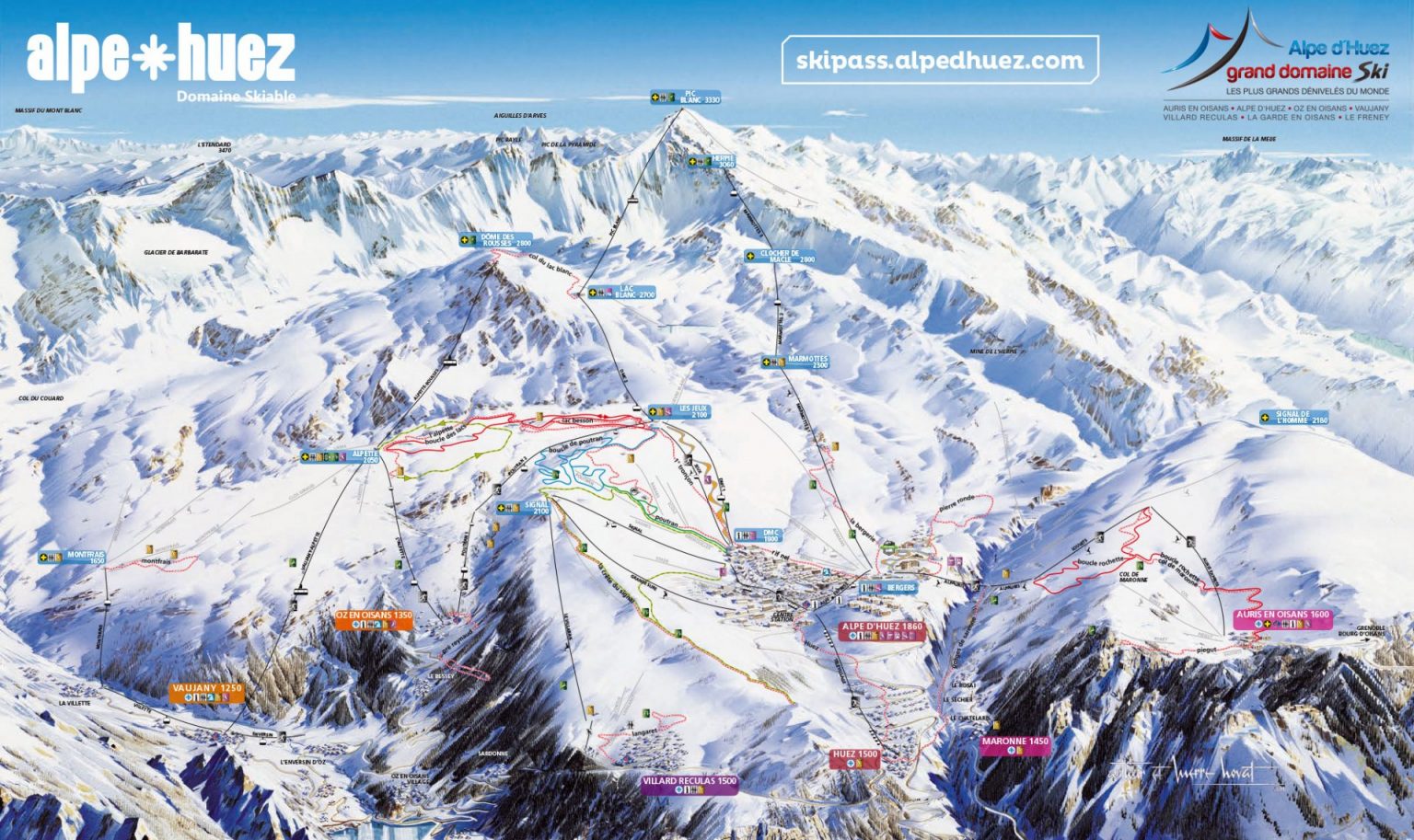 Alpes D’Huez Plan Des Pistes: Alpe D’Huez Carte Des Pistes – RQHSTJ